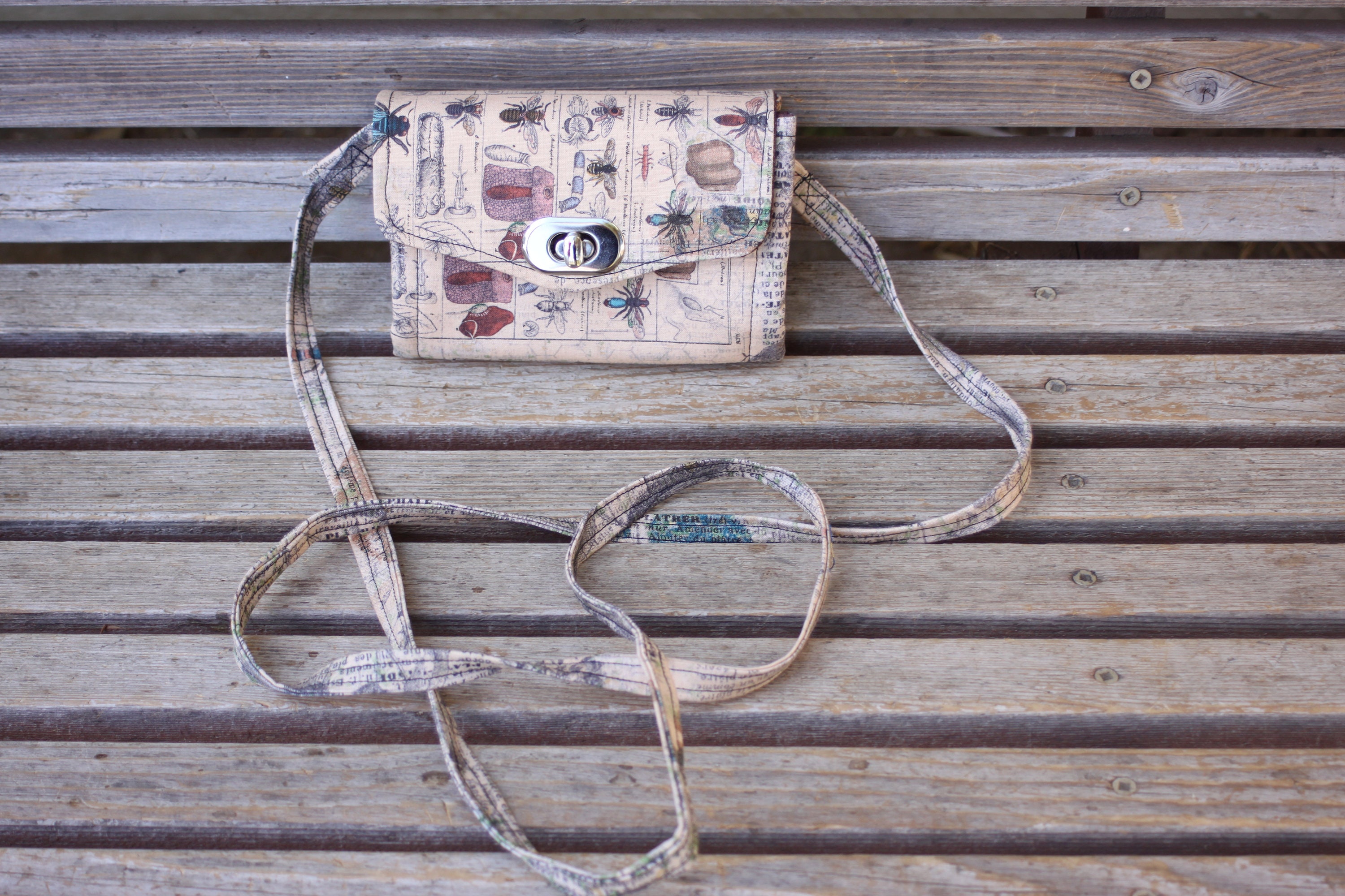 Bugs, flys insects mini-wallet, based on the NCW pattern, Accordian ...