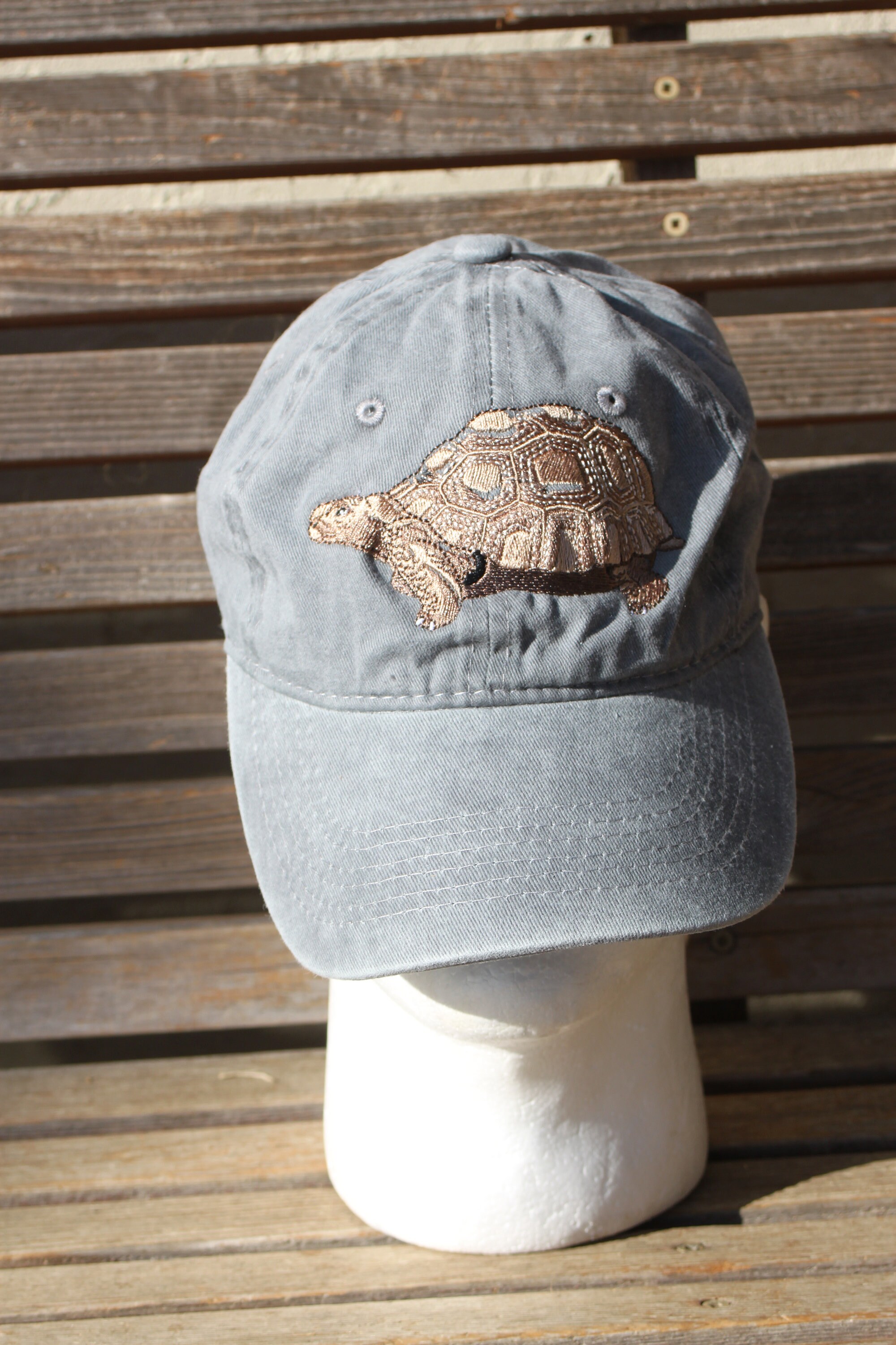 A turtle/ tortoise is Embroidered on a Baseball Hat Cap, Adjustable hat ...