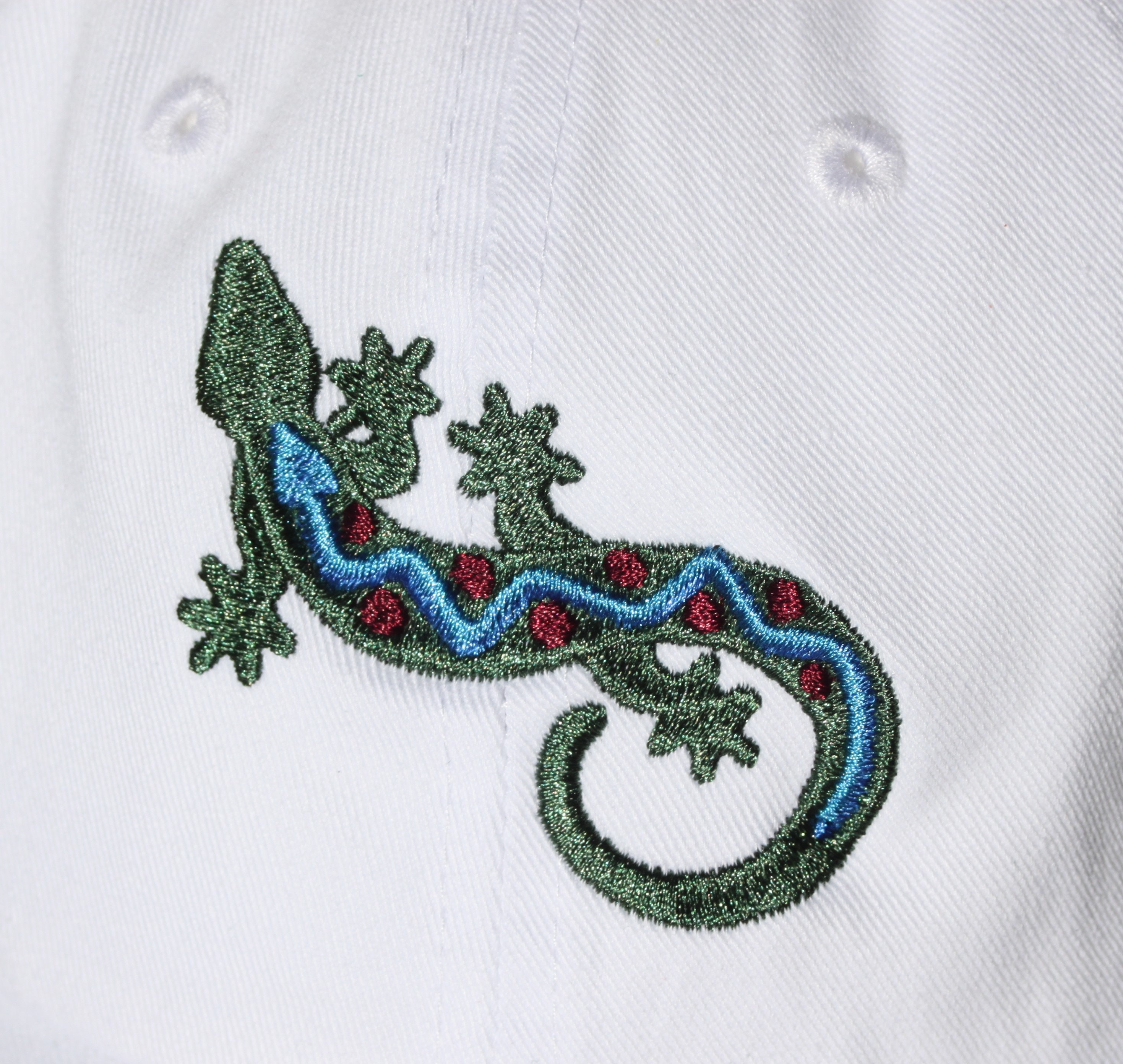 A cool lizard, gecko is Embroidered on a Baseball Hat Cap, Adjustable ...
