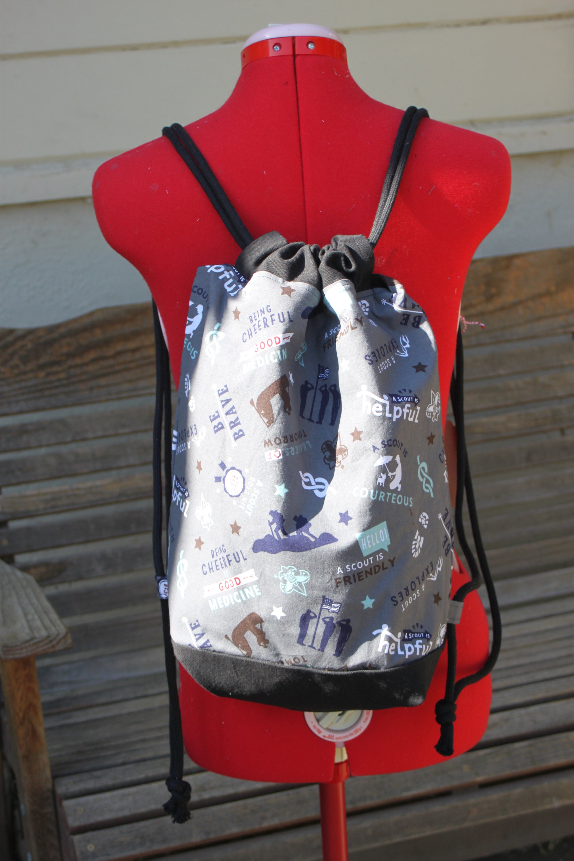 Boy Scout backpack, a fun accessory for any outfit, Canvas lined and ...