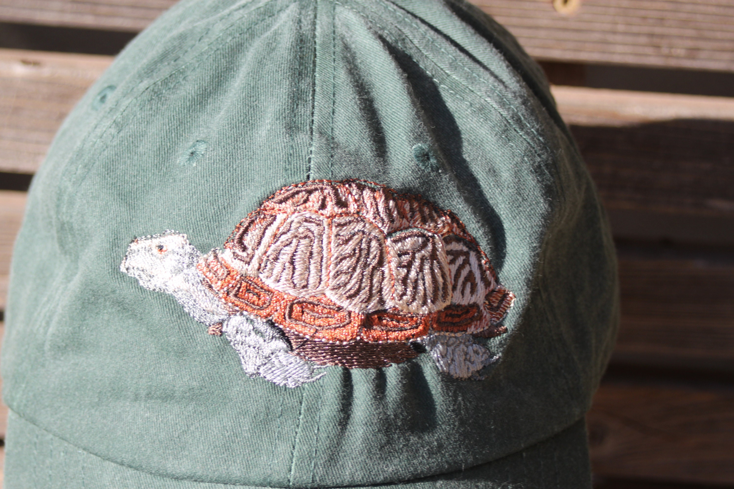 A turtle/ tortoise is Embroidered on a Baseball Hat Cap, Adjustable hat ...
