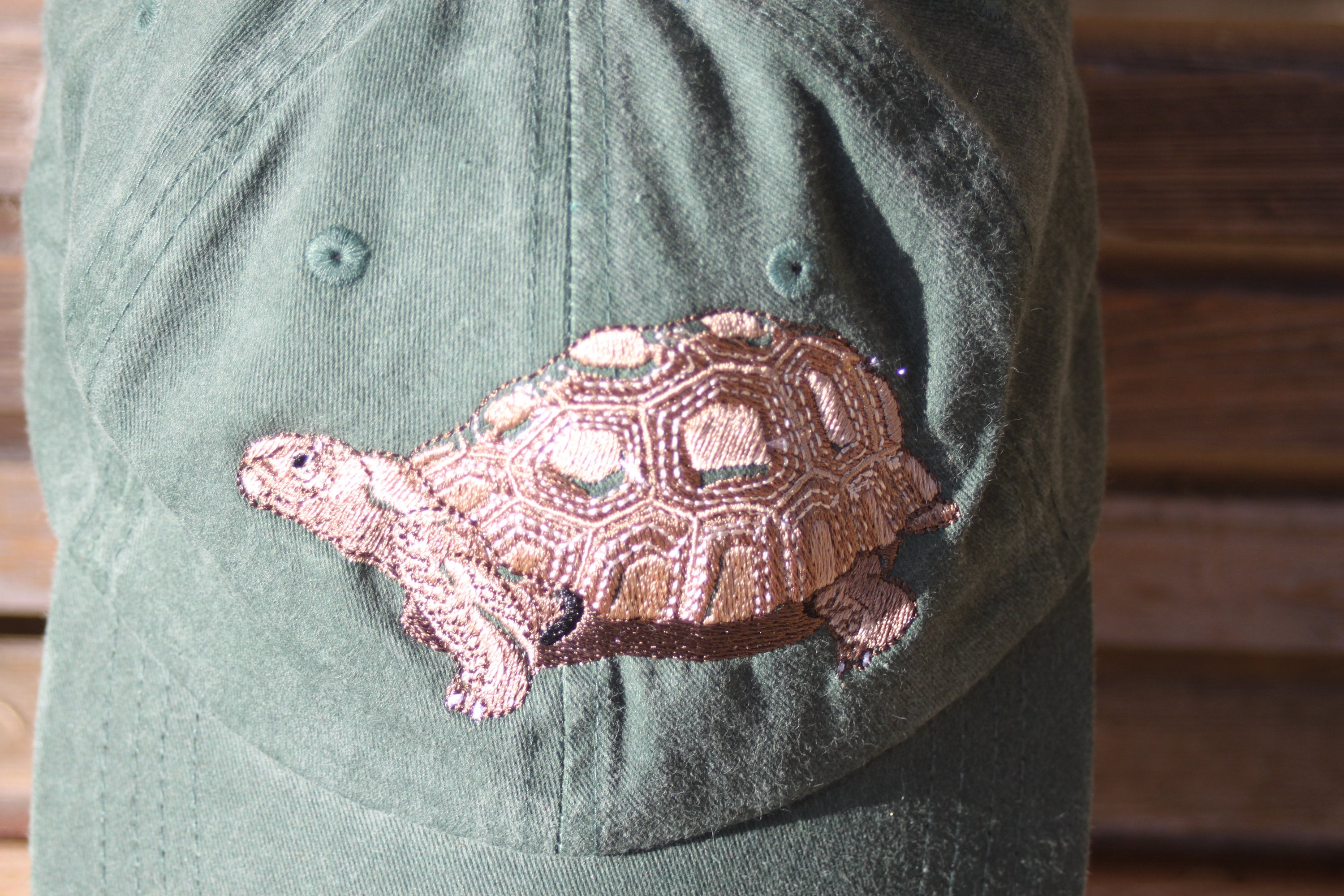 A turtle/ tortoise is Embroidered on a Baseball Hat Cap, Adjustable hat ...