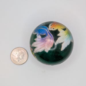 Resin Sphere "dancing Bettas" – Hand-painted Betta Fish Lovers Globe ...
