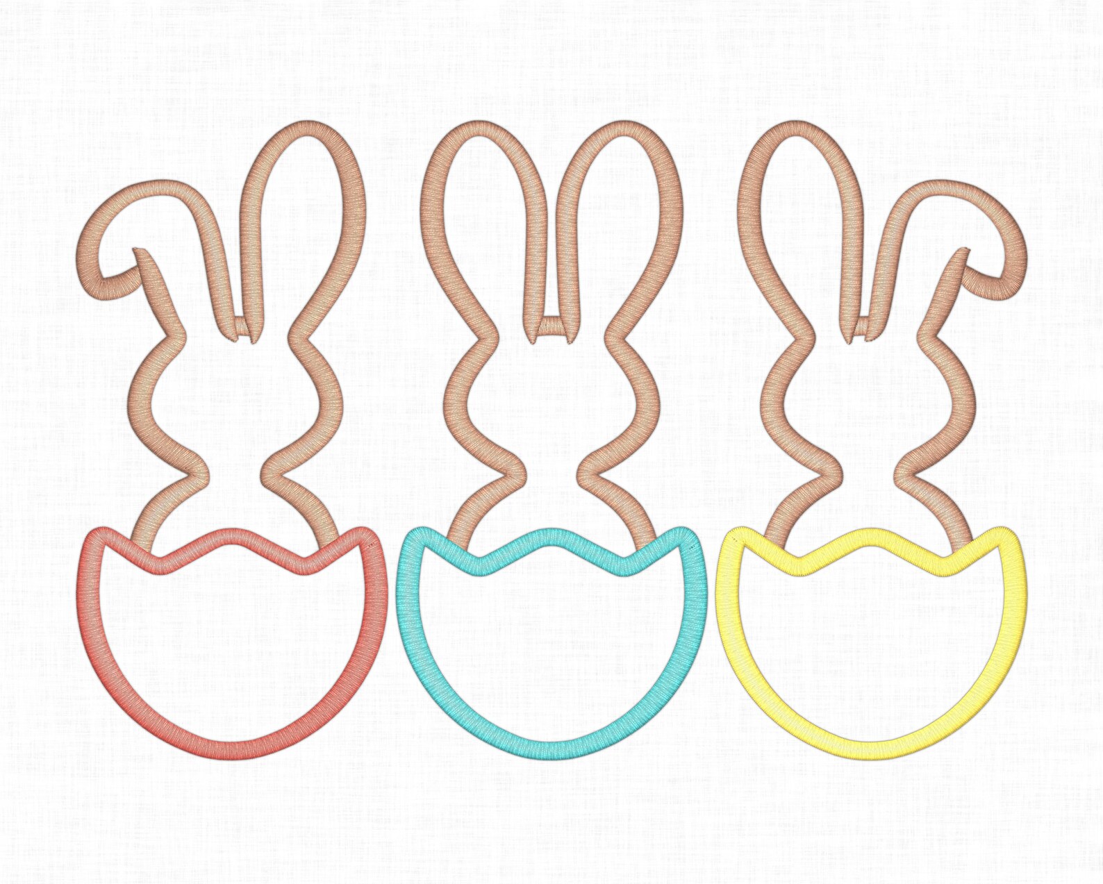 Easter Bunny Applique Design Easter Design Bunny Embroidery - Etsy