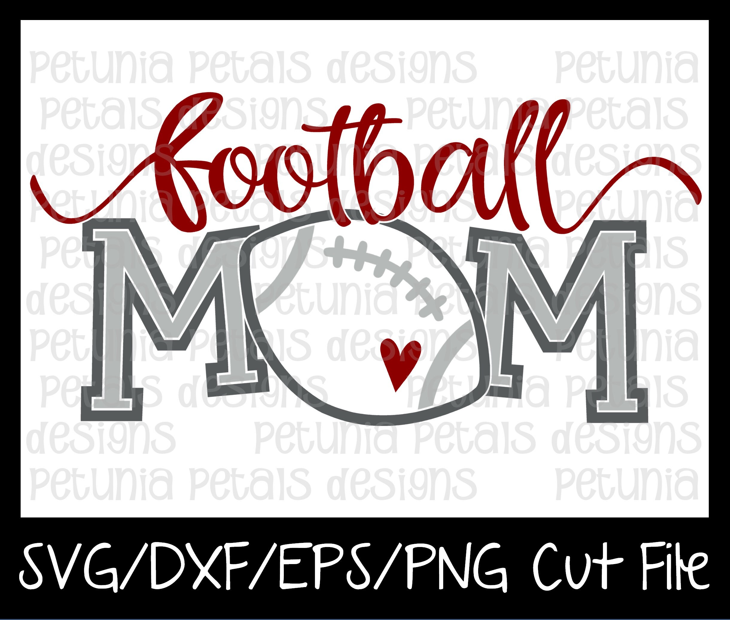 Football Mom SVG Cut File Football Cut File Mom SVG Grunge - Etsy