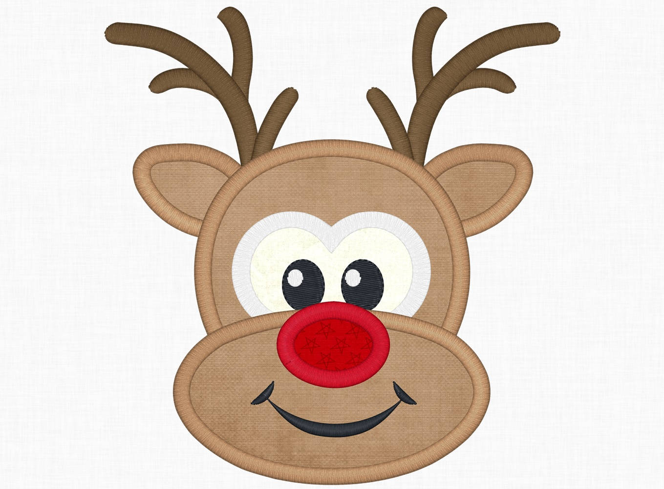 Rudolph Applique Design Rudolph Design Reindeer Design | Etsy