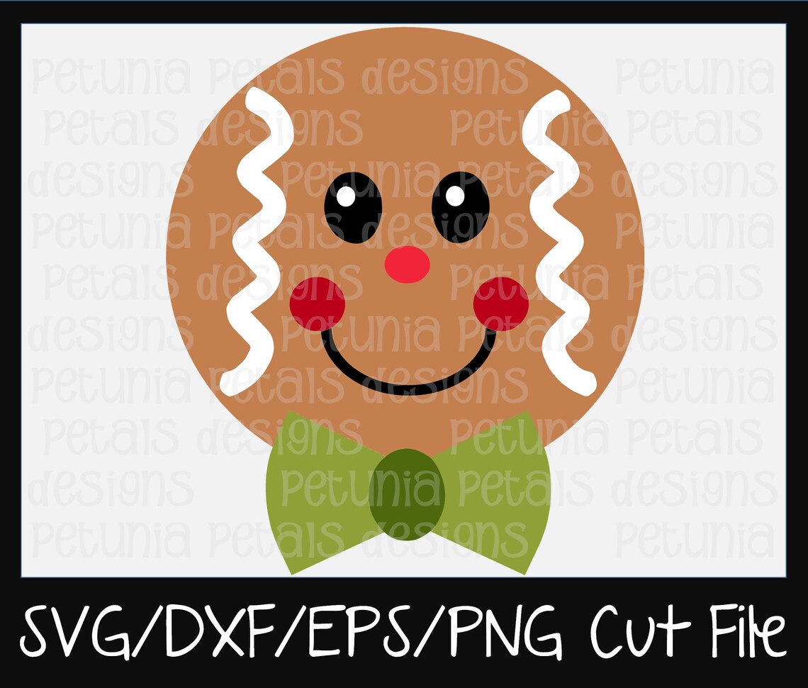 Gingerbread Boy SVG Cut File Christmas Cut File Gingerbread - Etsy