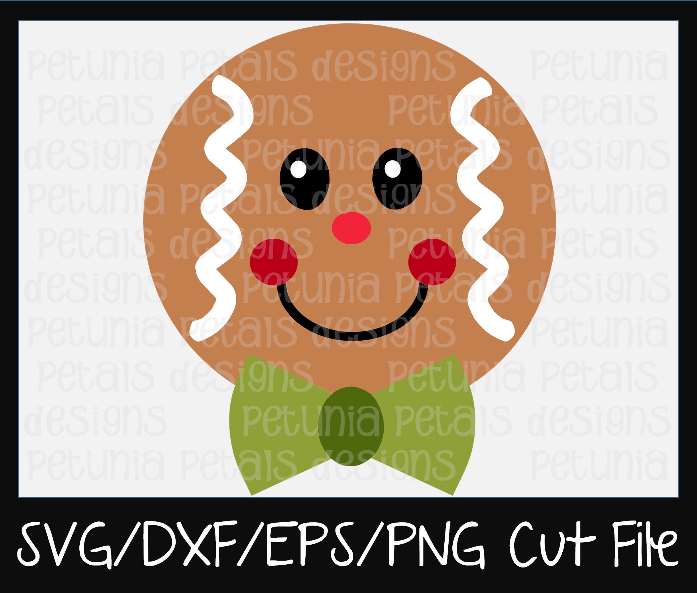 Gingerbread Boy SVG Cut File Christmas Cut File Gingerbread | Etsy