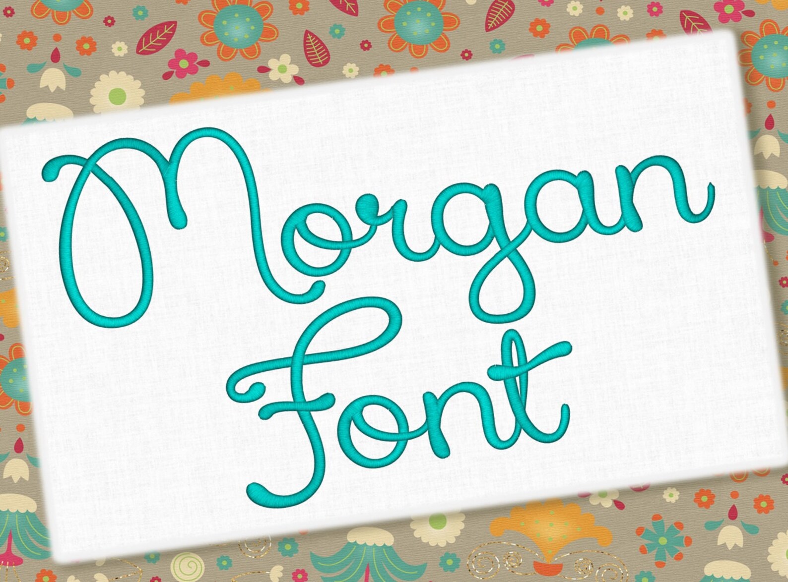 Morgan Embroidery Font Alphabet Design Embroidery Font | Etsy