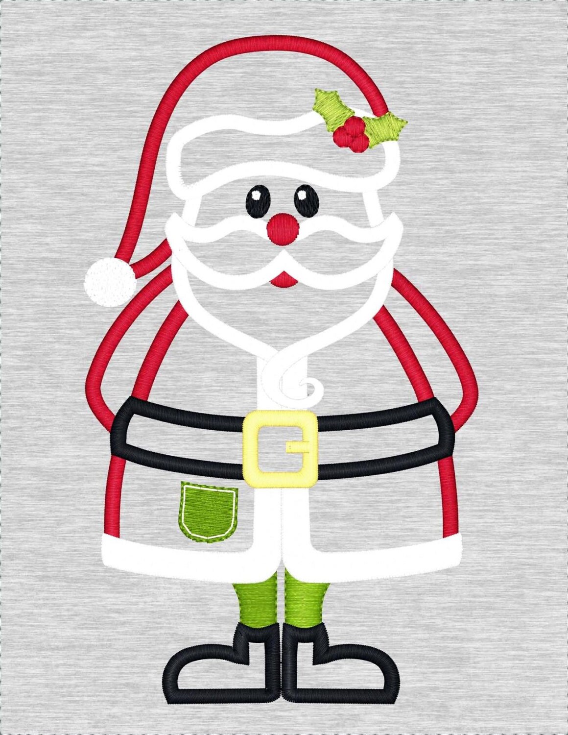 Santa Applique Design Christmas Embroidery Design Santa Claus - Etsy Canada