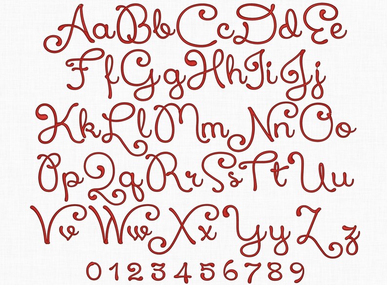 Morgan Embroidery Font Alphabet Design Embroidery Font - Etsy