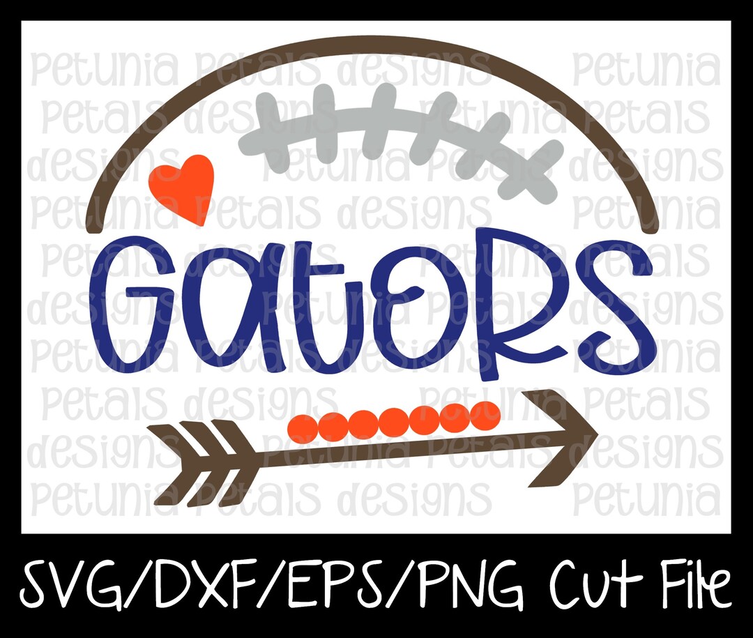 Gators Football SVG Cut File Football Cut File Florida SVG - Etsy