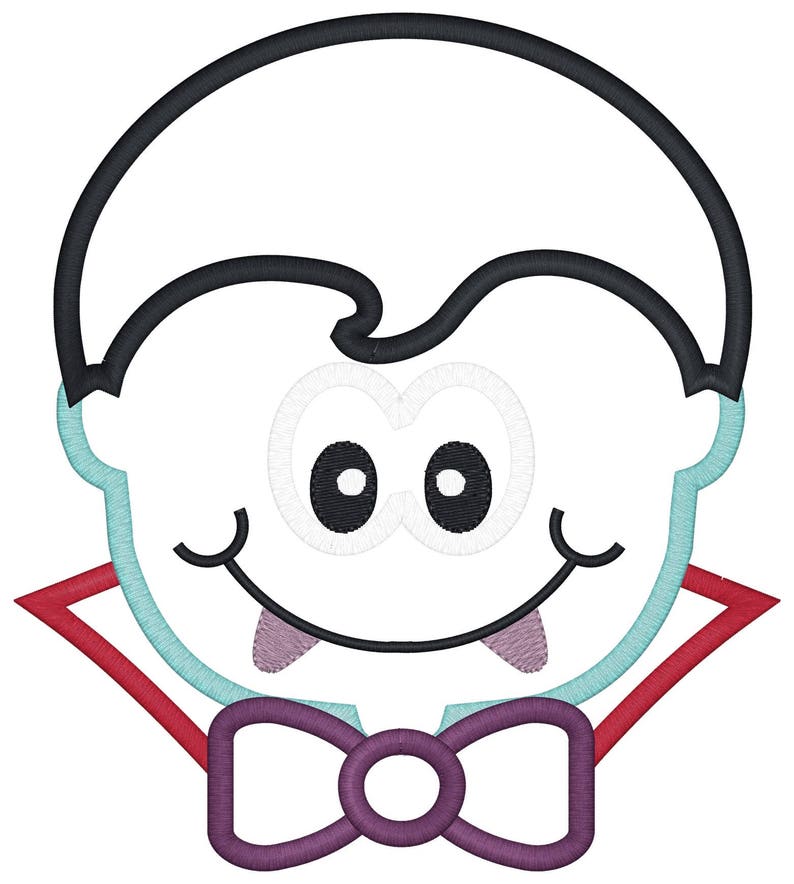 Halloween Dracula Vampire Embroidery Design Halloween Design - Etsy