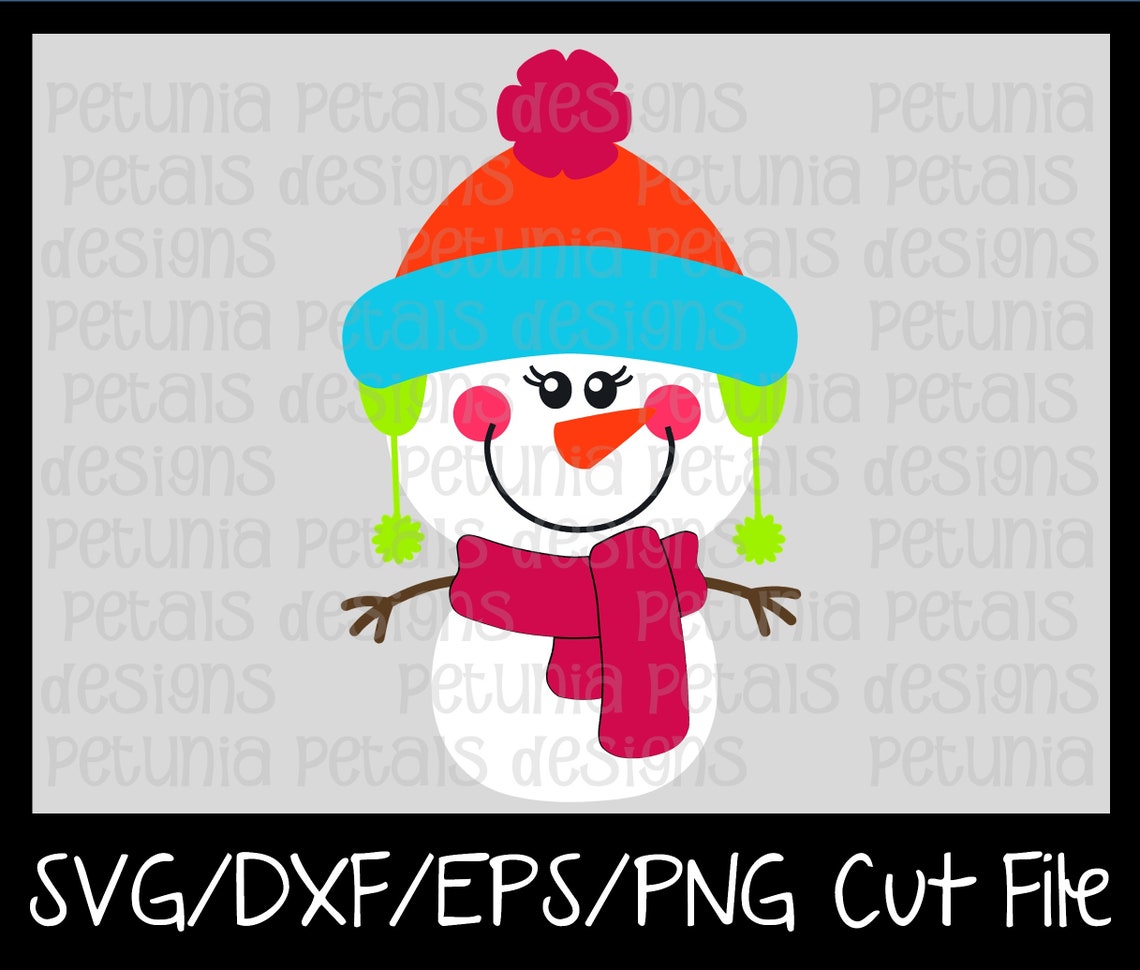 Snowman SVG Cut File Christmas Cut File Snowman SVG Winter - Etsy