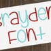 Brayden Embroidery Font Alphabet Design Embroidery Font Monogram ...