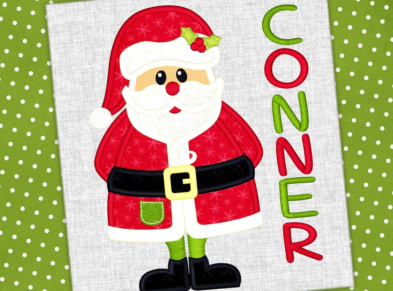 Santa Applique Design Christmas Embroidery Design Santa Claus - Etsy