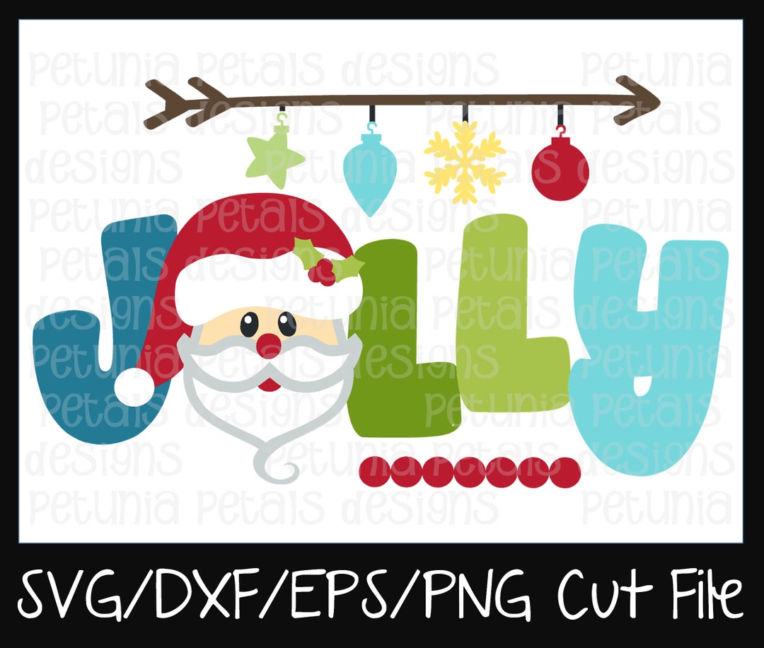 Jolly Santa SVG Cut File Santa Cut File Christmas SVG Jolly - Etsy