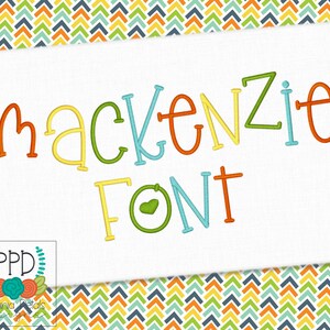 Mackenzie Alphabet Design Embroidery Font Monogram Embroidery - Etsy