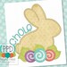 Easter Bunny Applique Design Easter Design Bunny Embroidery Rabbit ...