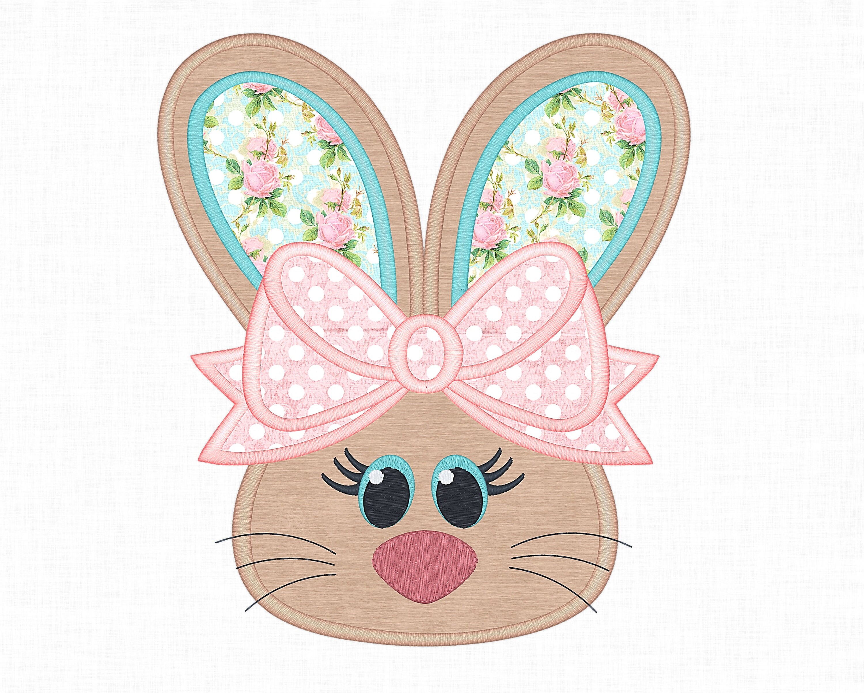 Easter Bunny Applique Design Easter Design Bunny Embroidery - Etsy