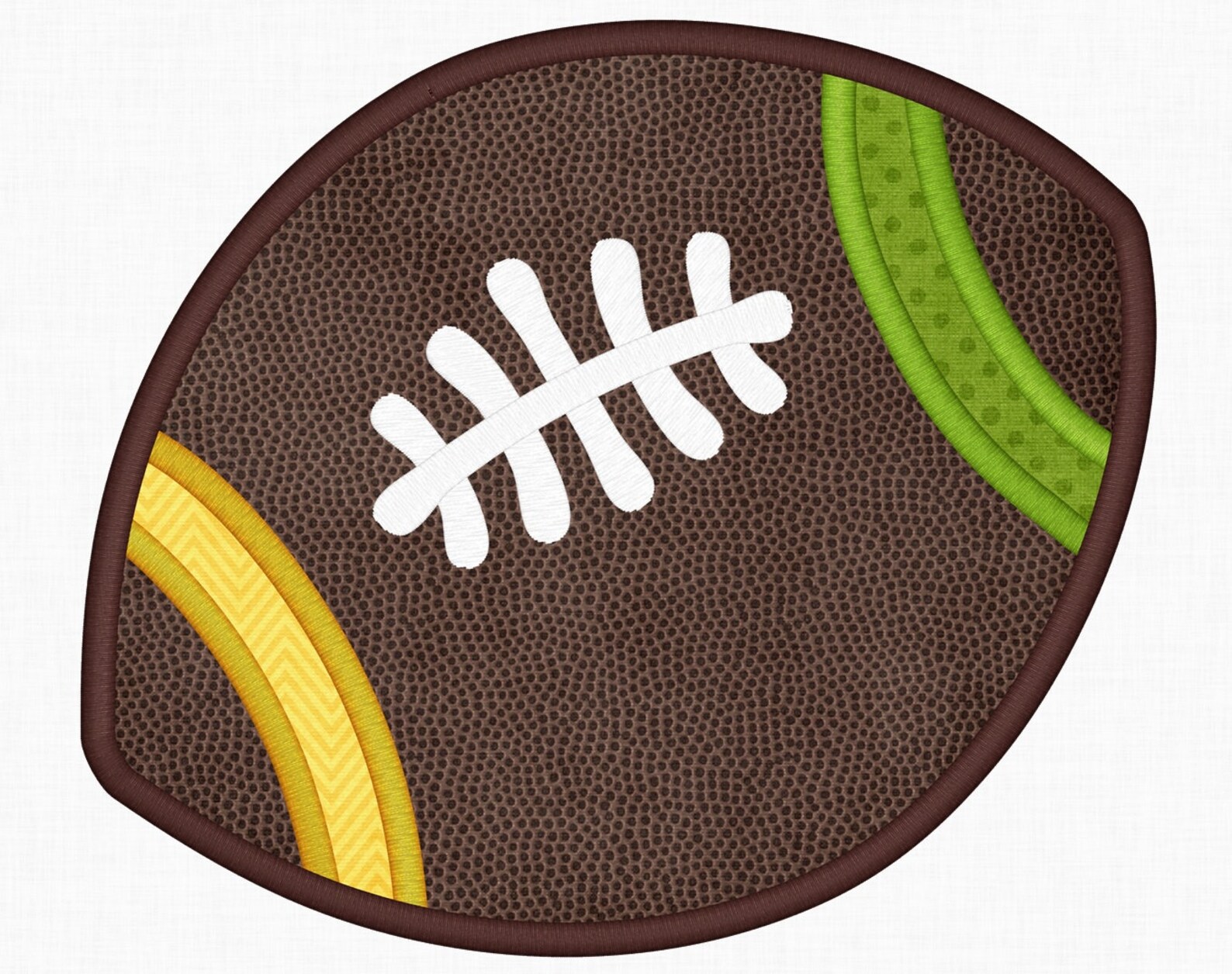 Football Applique Design Sports Applique Design Ball Design | Etsy