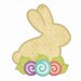 Easter Bunny Applique Design Easter Design Bunny Embroidery Rabbit ...
