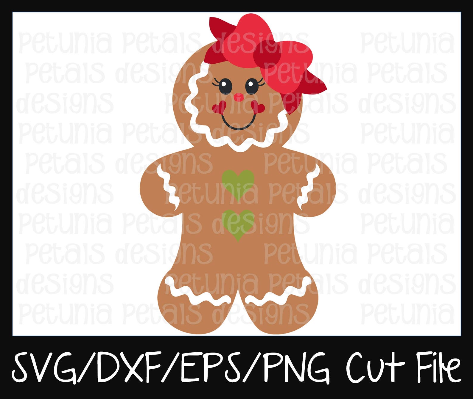 Gingerbread Girl SVG Cut File Christmas Cut File Gingerbread - Etsy
