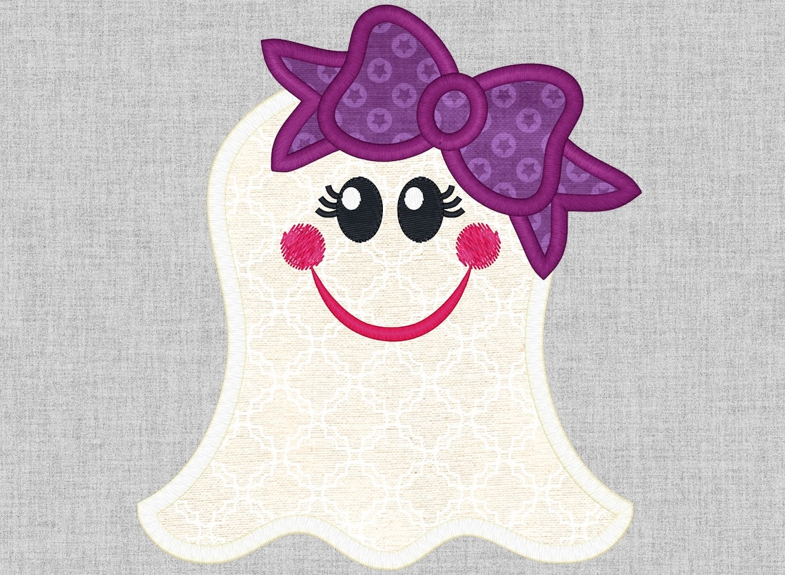 Halloween Ghost Girl Embroidery Design Halloween Design Ghost - Etsy