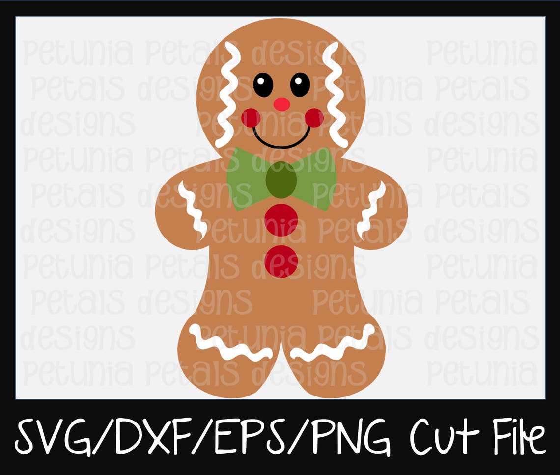 Gingerbread Boy SVG Cut File Christmas Cut File Gingerbread - Etsy