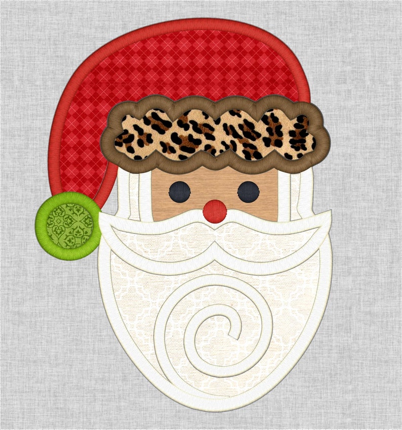 Santa Applique Christmas Embroidery Santa Claus Design Santa - Etsy