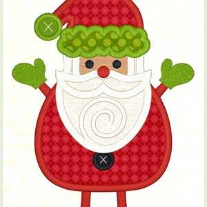 Santa Applique Christmas Embroidery Design Winter Design Santa - Etsy