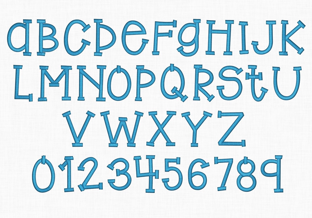 Charlie Embroidery Font Alphabet Design Embroidery Font - Etsy