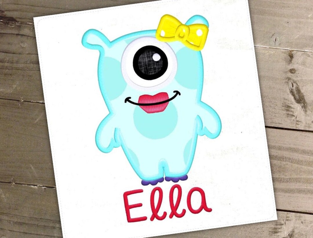 Monster Applique Embroidery Design Scary Design Alien - Etsy