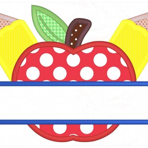 Split Apple Machine Applique Design 1111 - Etsy