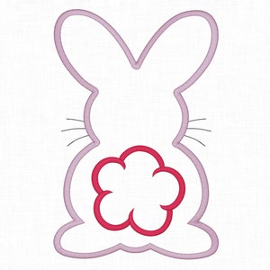 Easter Bunny Applique Design Easter Design Bunny Embroidery Rabbit ...