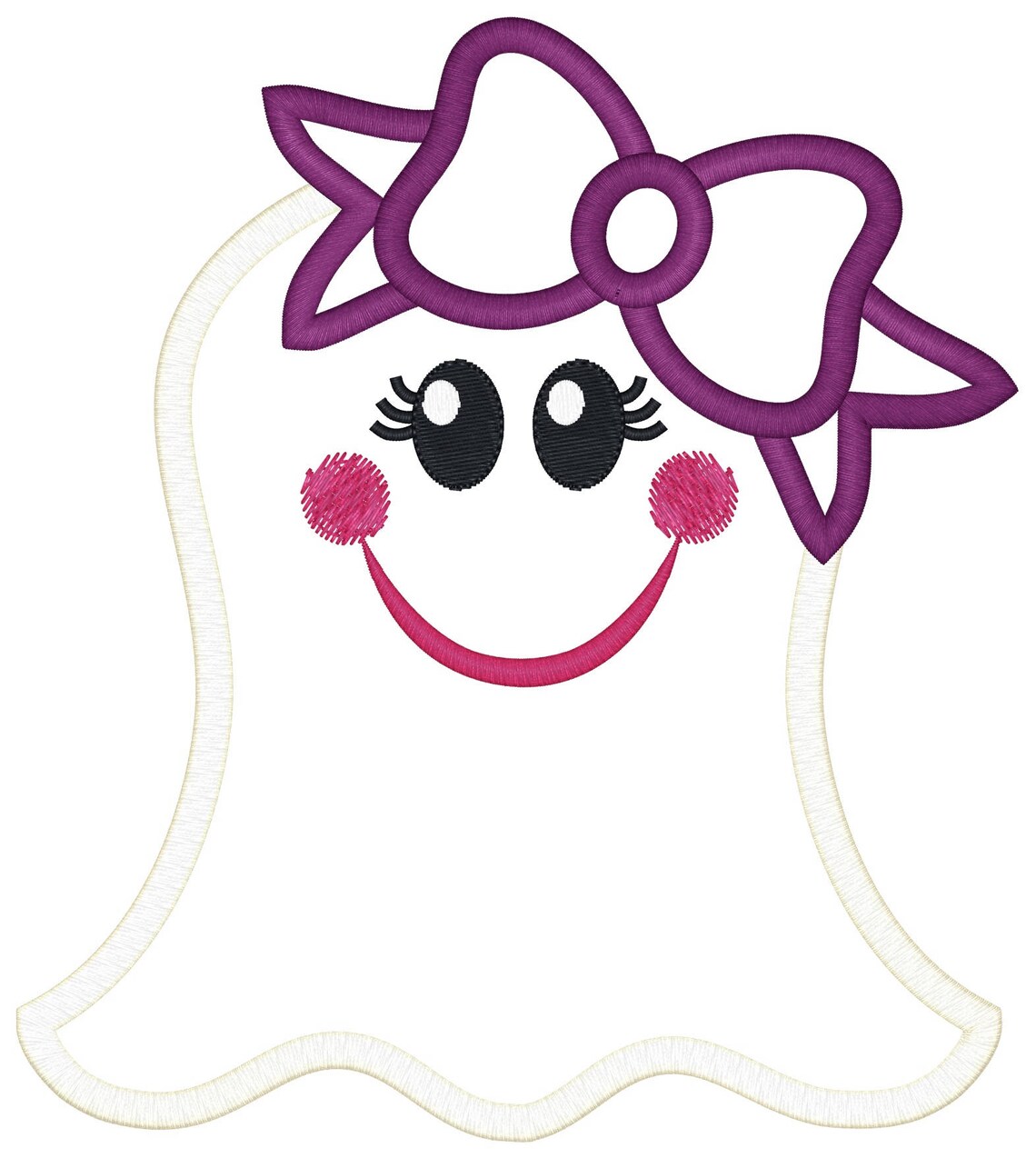 Halloween Ghost Girl Embroidery Design Halloween Design Ghost | Etsy