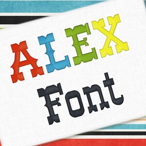 Alex Embroidery Font Alphabet Design Embroidery Font Monogram ...