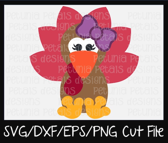 Turkey SVG Cut File Thanksgiving Cut File Turkey SVG Pilgrim | Etsy