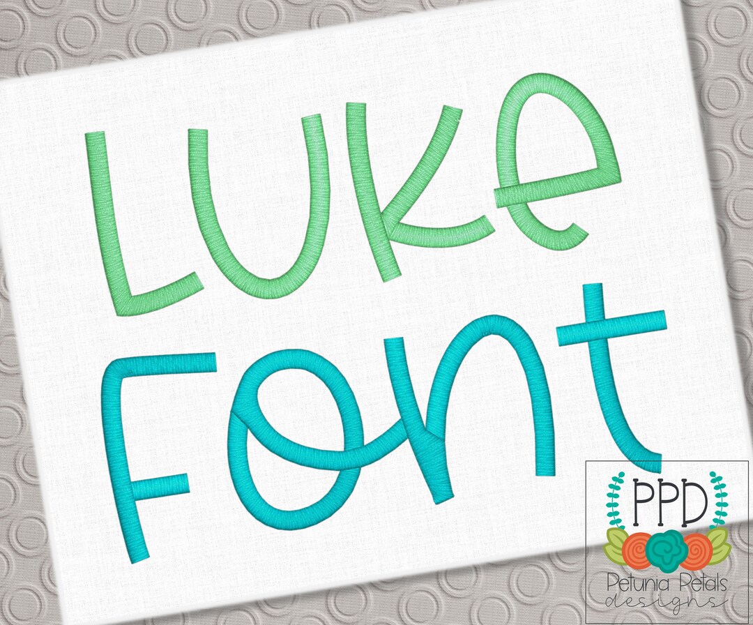Luke Embroidery Font Alphabet Design Embroidery Font Monogram ...