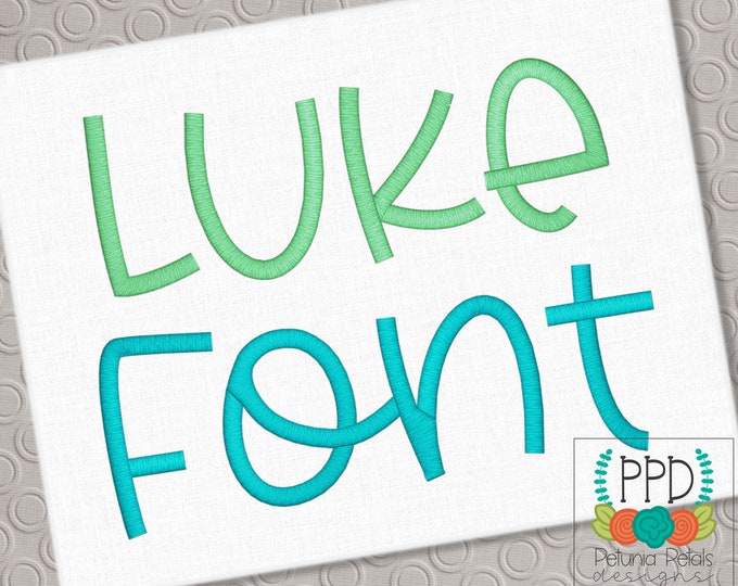 Luke Embroidery Font Alphabet Design Embroidery Font Monogram ...