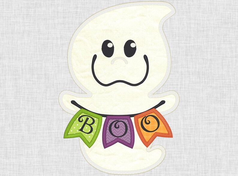 Ghost Applique Embroidery Design Halloween Design Ghost - Etsy