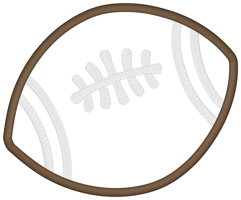 Football Applique Design Sports Applique Design Ball Design - Etsy