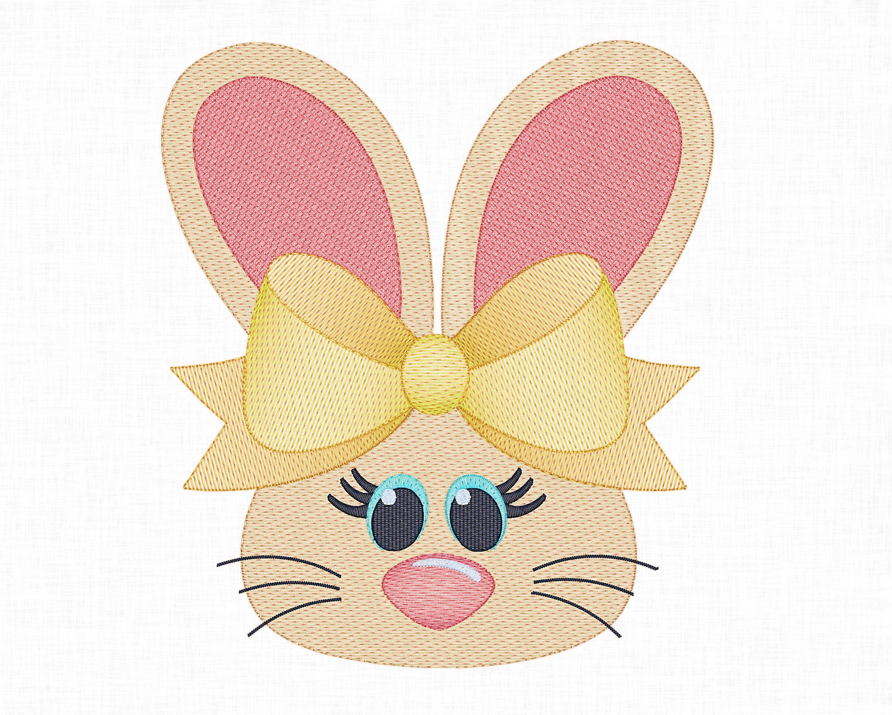 Easter Bunny Sketch Design Easter Quick Stitch Bunny - Etsy