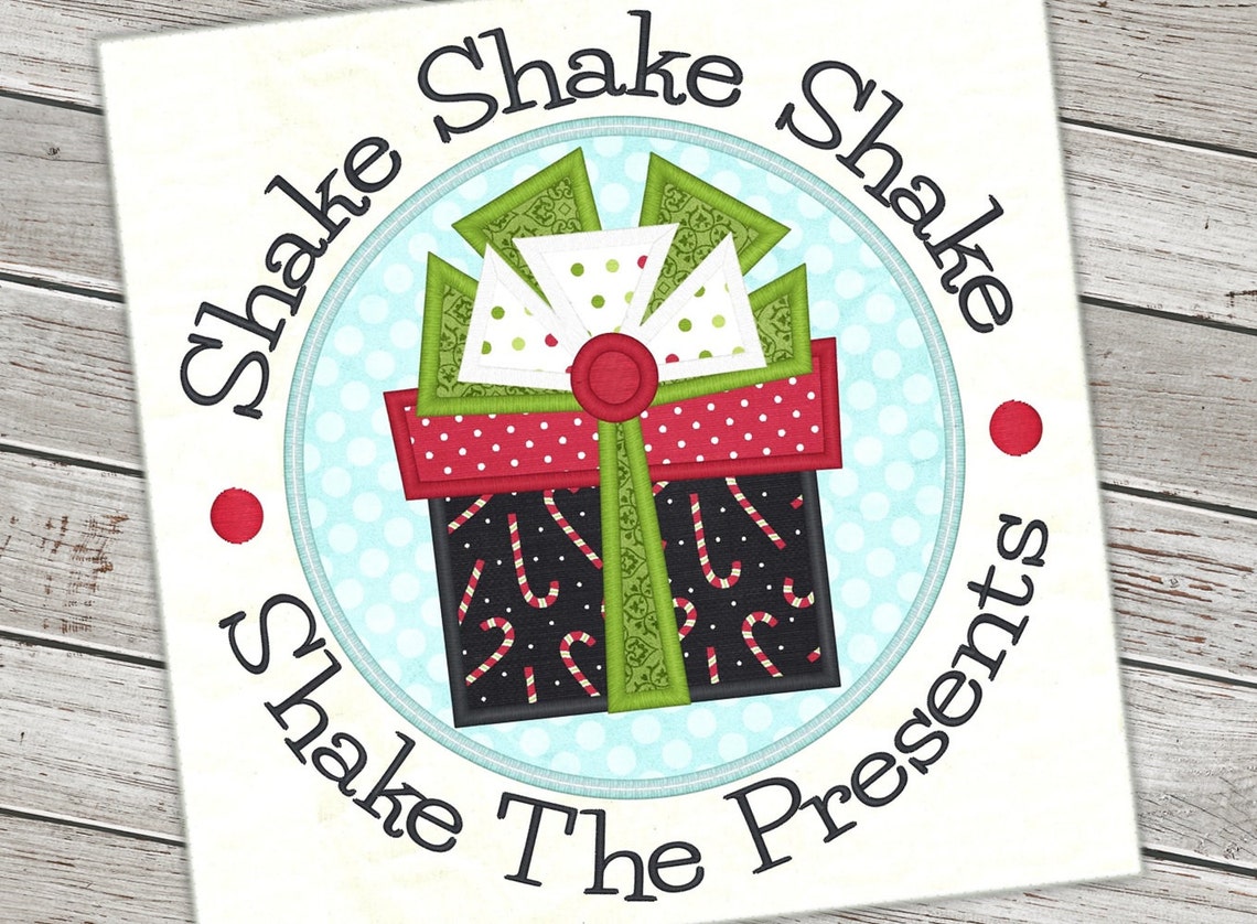 Shake the Presents Christmas Gift Design Gift Design Christmas - Etsy