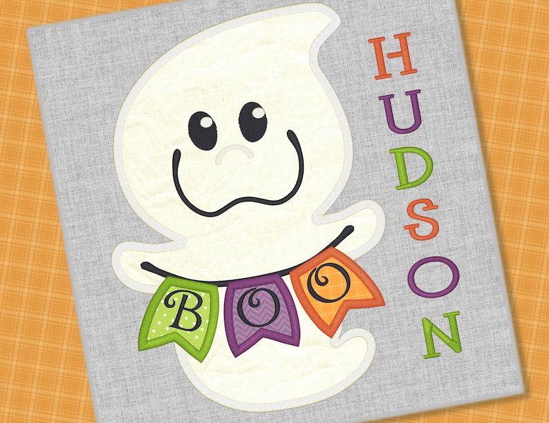 Ghost Applique Embroidery Design Halloween Design Ghost - Etsy