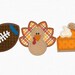 Football Turkey Pie Applique Design Thanksgiving Design - Etsy