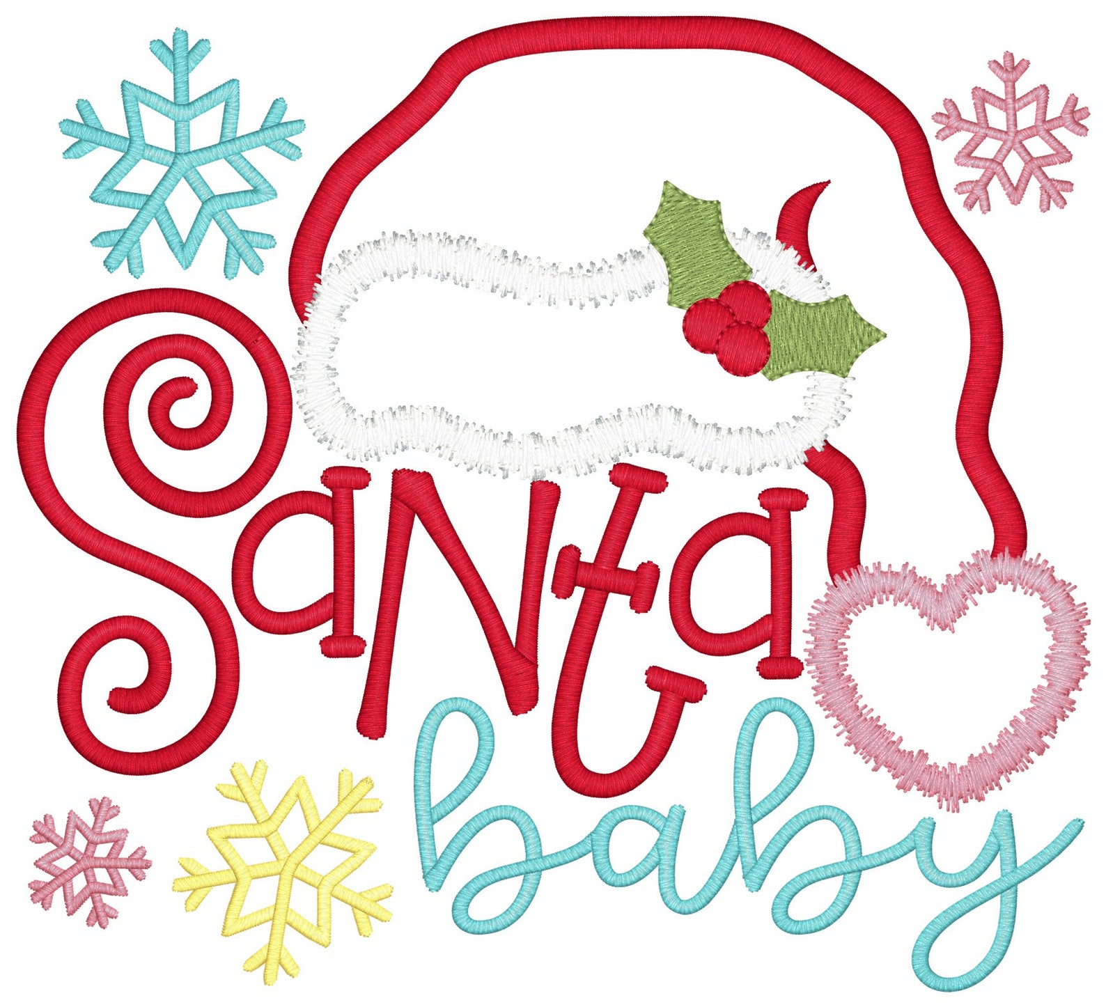 Santa Baby Embroidery Saying Applique Christmas Design Santa - Etsy