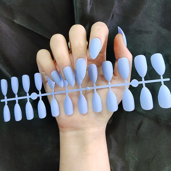 Matte Fake Nails - Etsy