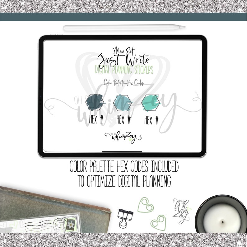 Just Write Mini Planner Sticker Set - Etsy