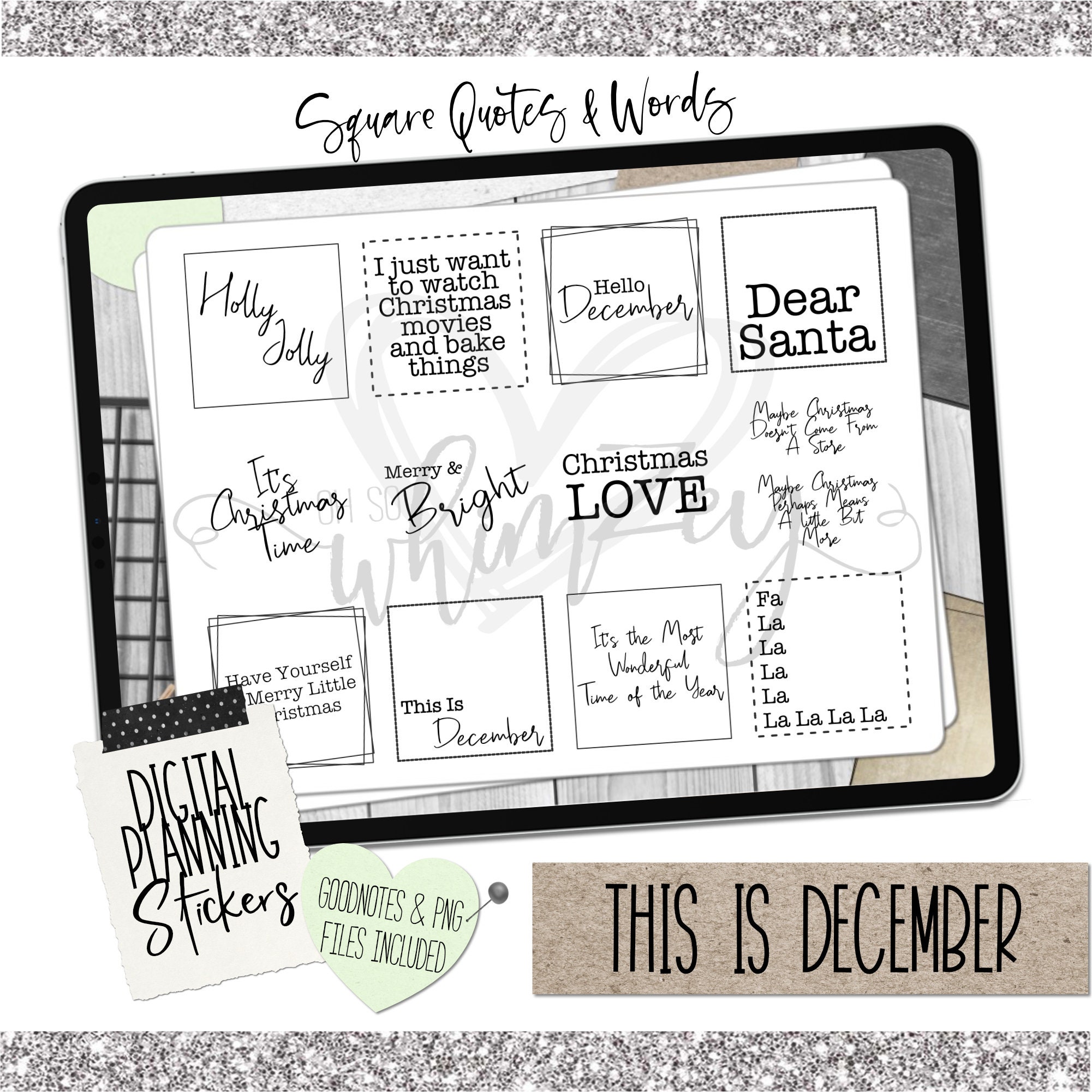 This is December Digital Vision Board Set Digital Planning - Etsy